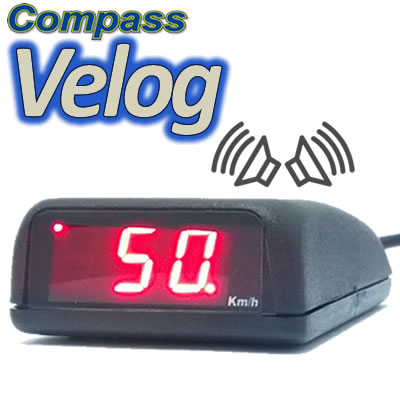 Velocímetro digital com alerta visual e sonoro via GPS Compass Velog